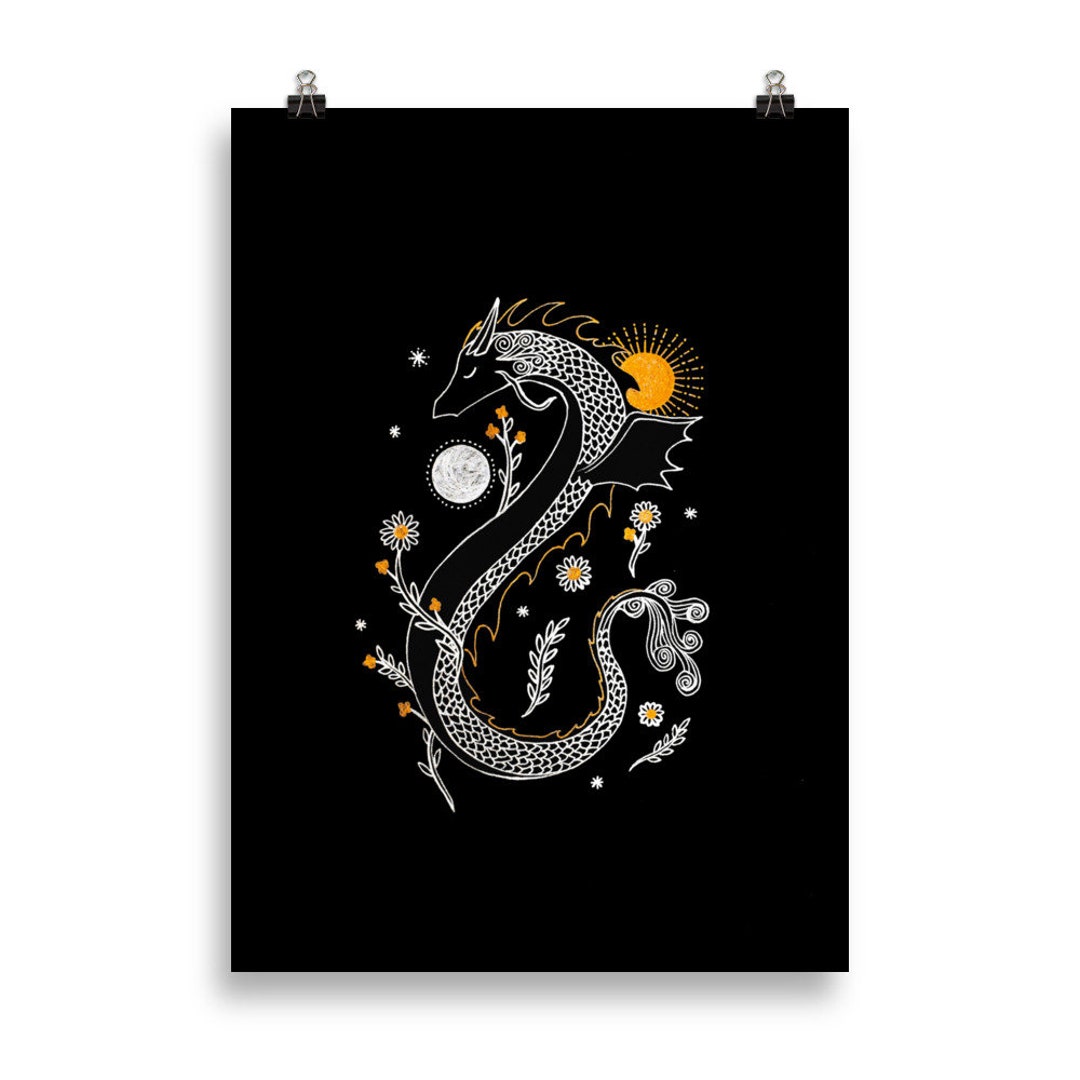Dragon (print) - Etsy