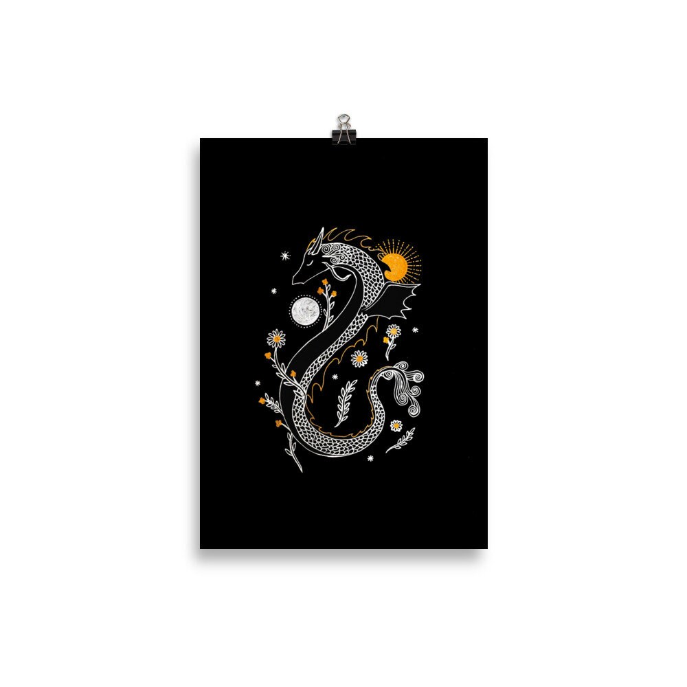 Dragon (print) - Etsy
