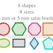 Basic Shapes Border Embroidery Designs Set Satin Border With Motif ...