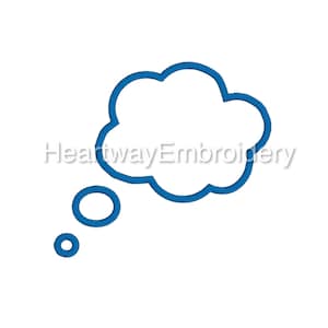 thought bubble stamp