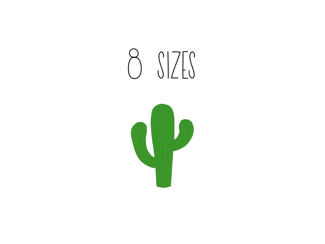 Mini Cactus Embroidery Design 8 SIZES - Tiny Cactus Embroidery Design ...