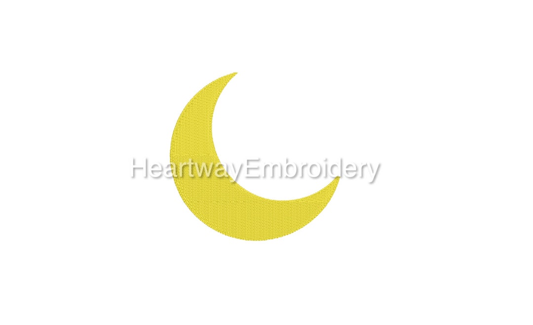 Mini Moon Embroidery Design 6 SIZES - Tiny Embroidery Design, Moon Mini ...