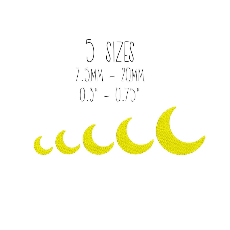 Moon Embroidery - Etsy