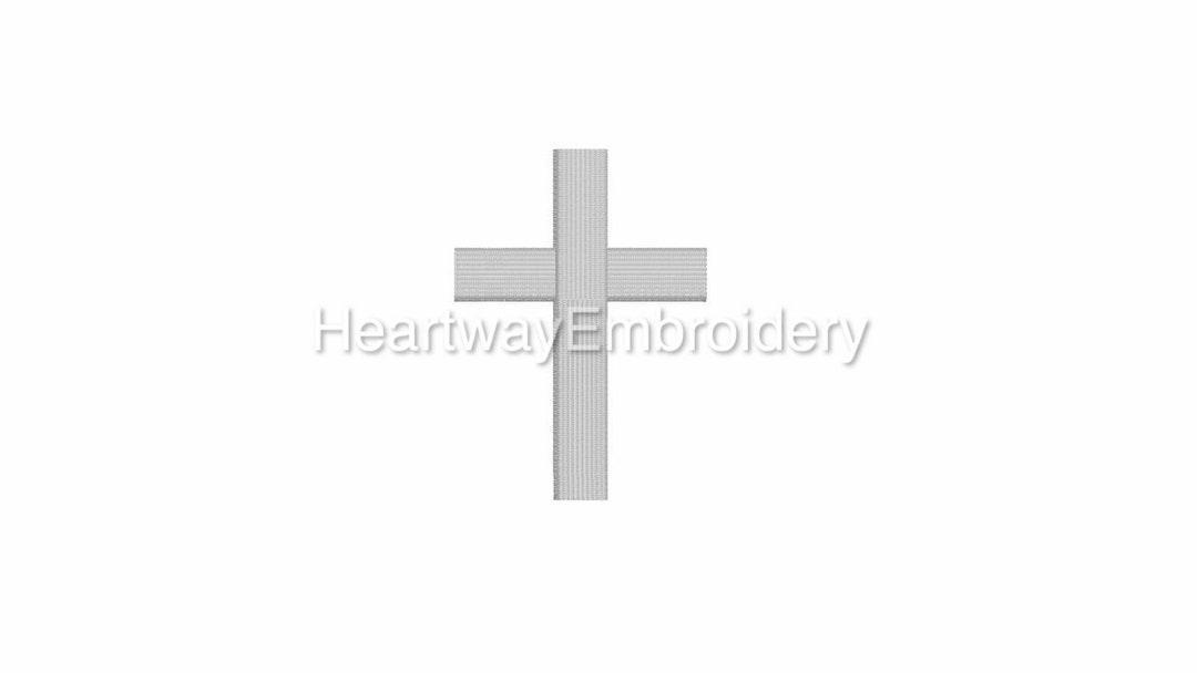 Mini Satin Cross Embroidery Design 4 SIZES - Small Embroidery Design ...