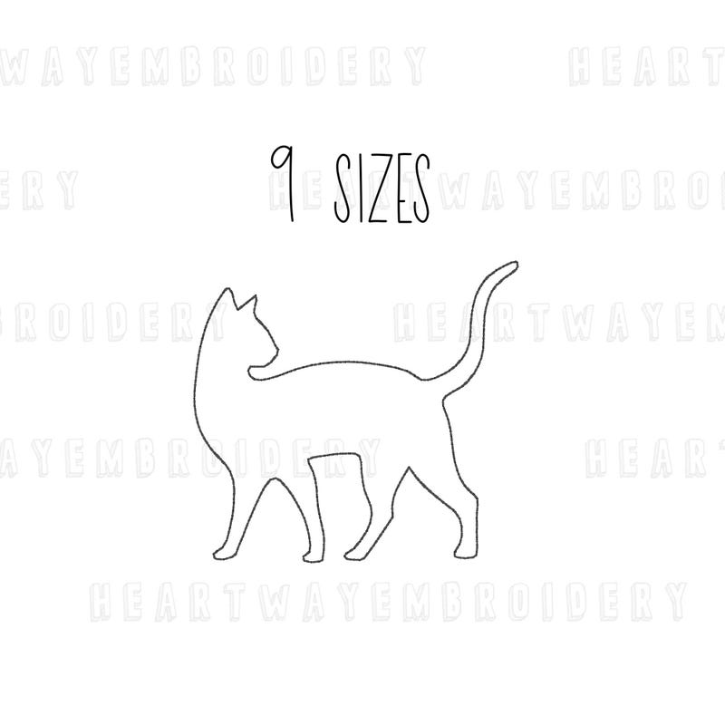 Cat Embroidery - Etsy