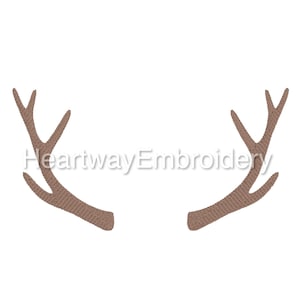 Antlers Mini Embroidery Design 5 SIZES - Mini Antlers Embroidery Design ...
