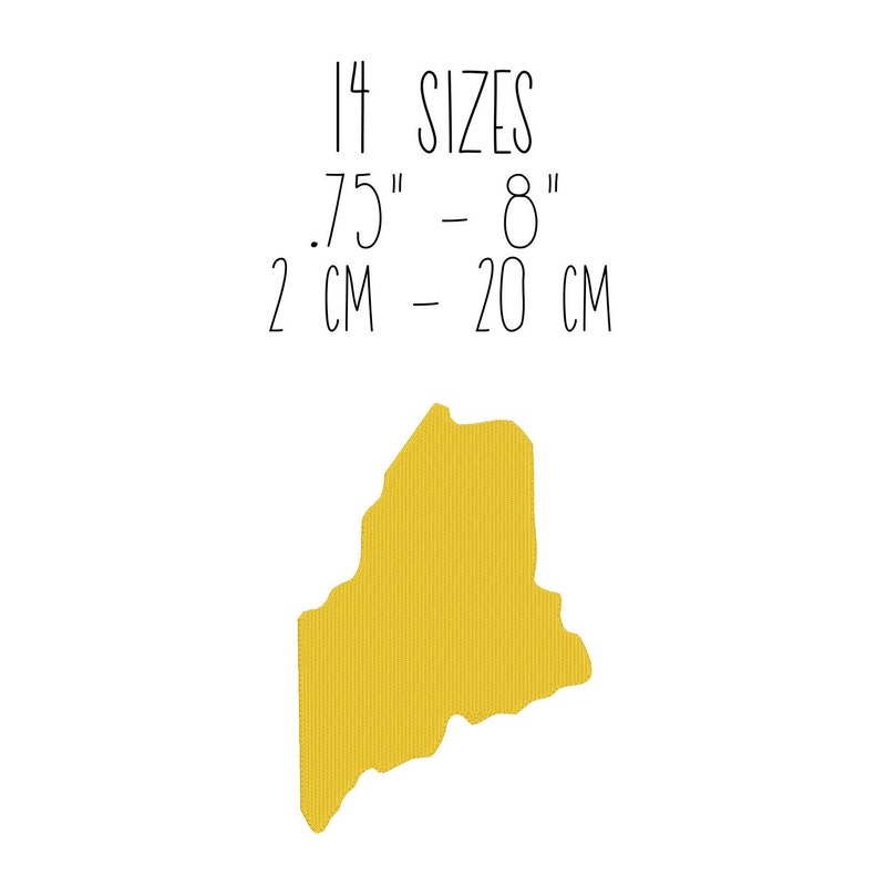 Maine Map Outline - Etsy