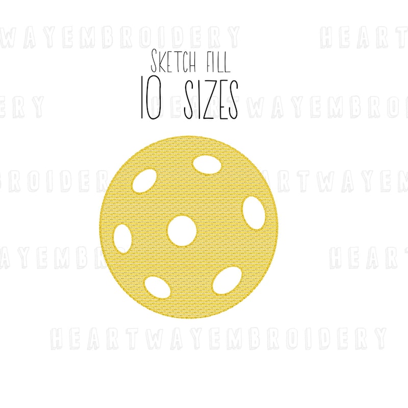 Pickleball Embroidery Designs - Etsy