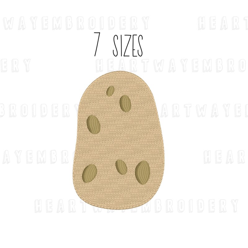 Beach Potato Embroidery - Etsy