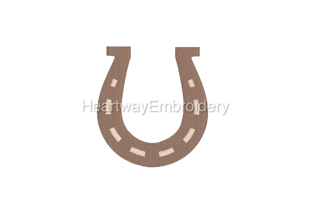 Mini Horseshoe Embroidery Design 4 SIZES - Small Embroidery Design ...