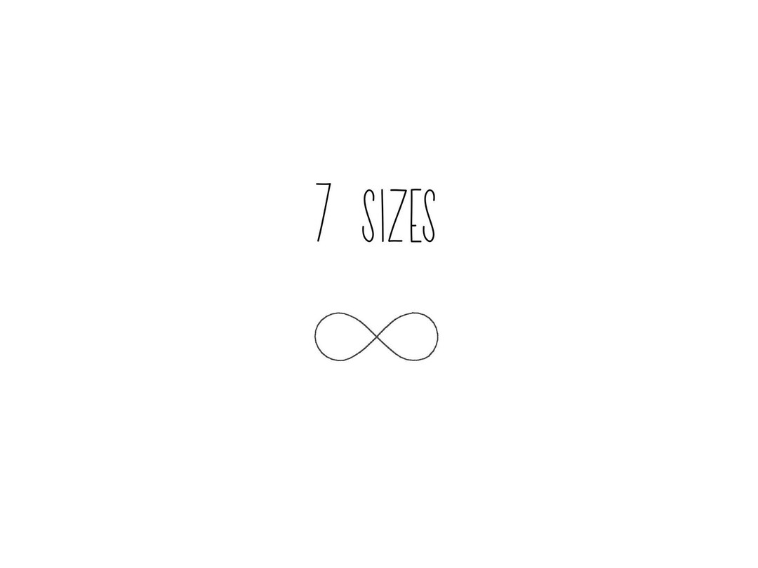 Tiny Infinity Symbol Embroidery Design: Mini Bean Stitch Embroidery ...