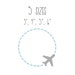 Airplane Circle Frame Embroidery Design: Travel Monogram Border (5 ...