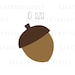 Mini Acorn Embroidery Design 11 SIZES Mini Embroidery Design - Etsy