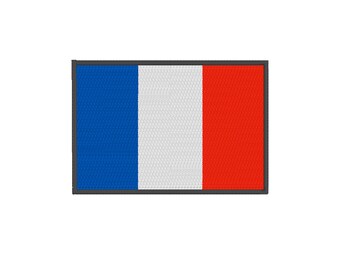 France Flag Embroidery Machine Design - Etsy