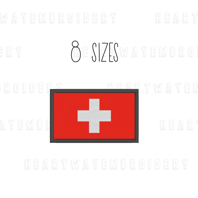 Swiss Flag Embroidery - Etsy