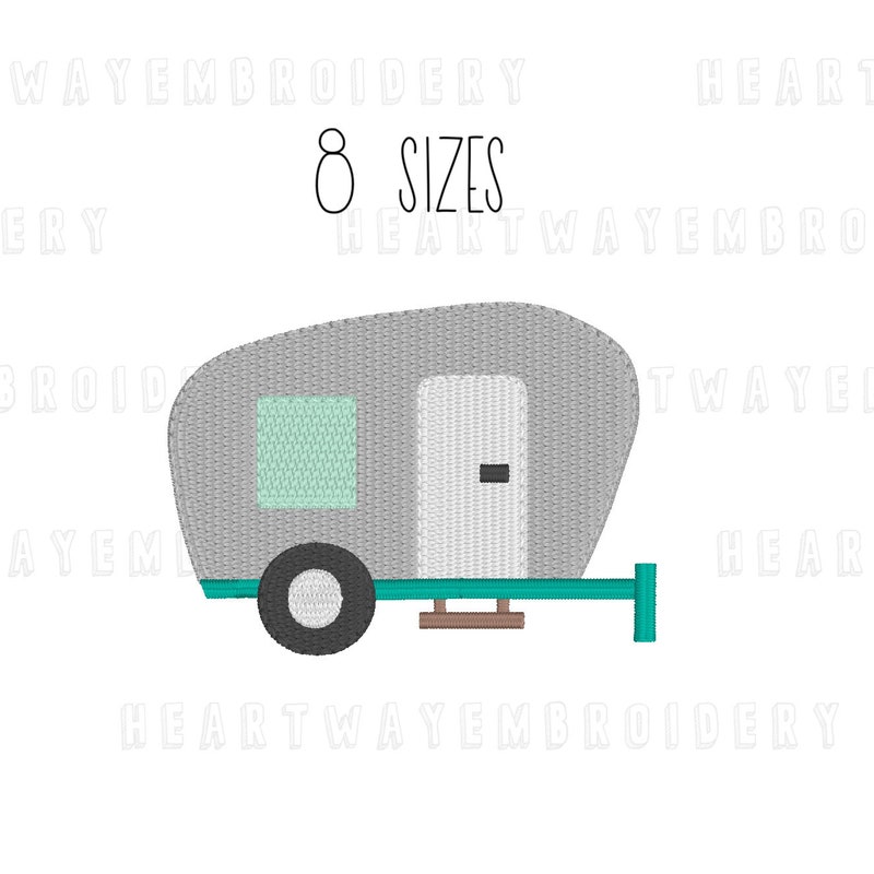 Camper Embroidery - Etsy