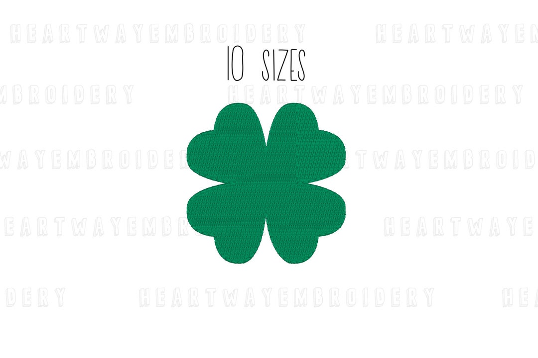 Shamrock Embroidery Design - 10 SIZES Shamrock Embroidery Design Clover ...
