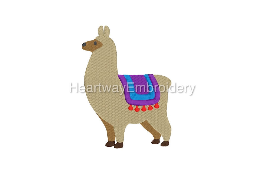 Alpaca Fill Stitch Embroidery Design: (4 Sizes) (digital Download) - Etsy