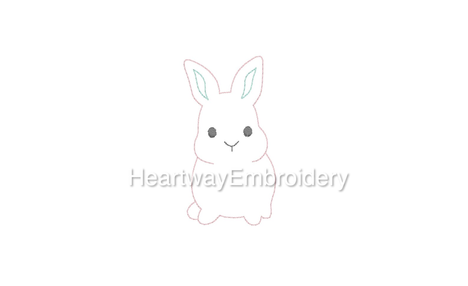 Bunny Embroidery Design 6 SIZES Vintage Bunny Embroidery - Etsy