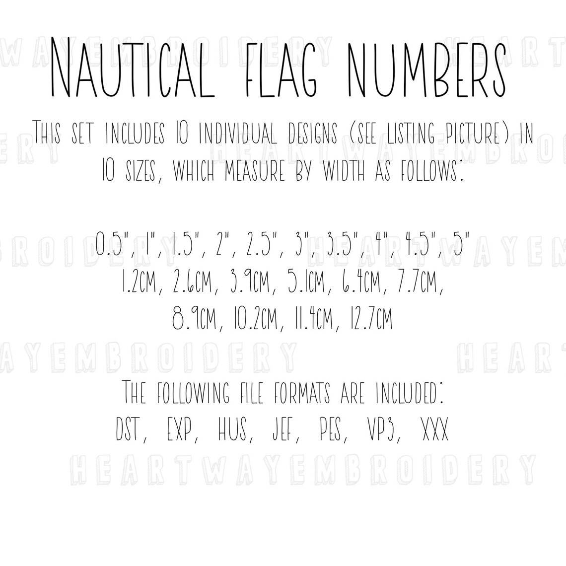 Nautical Flag Embroidery Design: Maritime Alphabet & Numbers (10 Sizes ...
