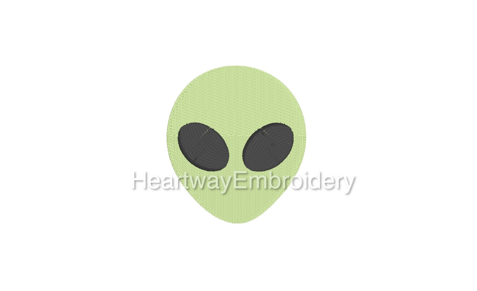 Alien Embroidery Design 4 SIZES Fill Stitch Embroidery - Etsy