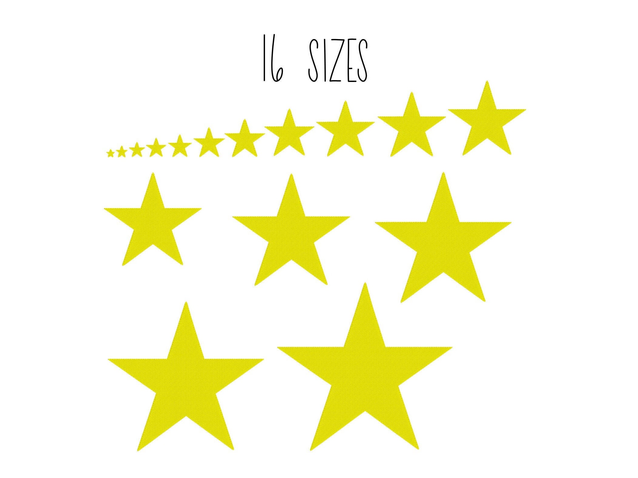Mini Star Embroidery Design 16 SIZES Mini Embroidery Design - Etsy ...