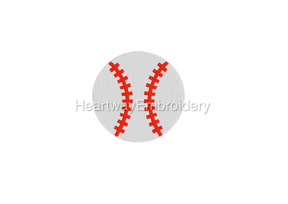 Mini Baseball Embroidery Design 5 SIZES Baseball Filled | Etsy