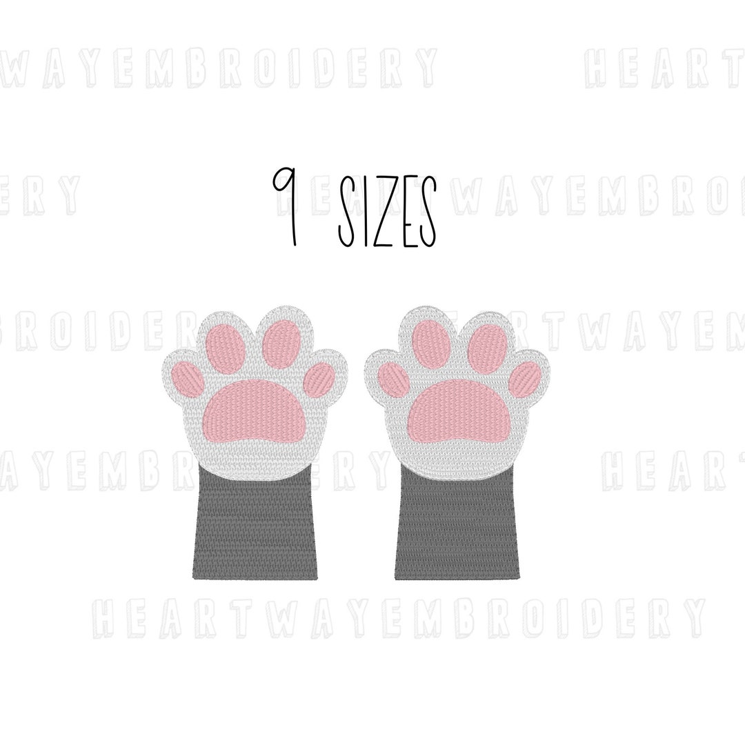 Cat Paws Embroidery Design: Toe Beans, Sock Paws (9 Sizes) (digital ...