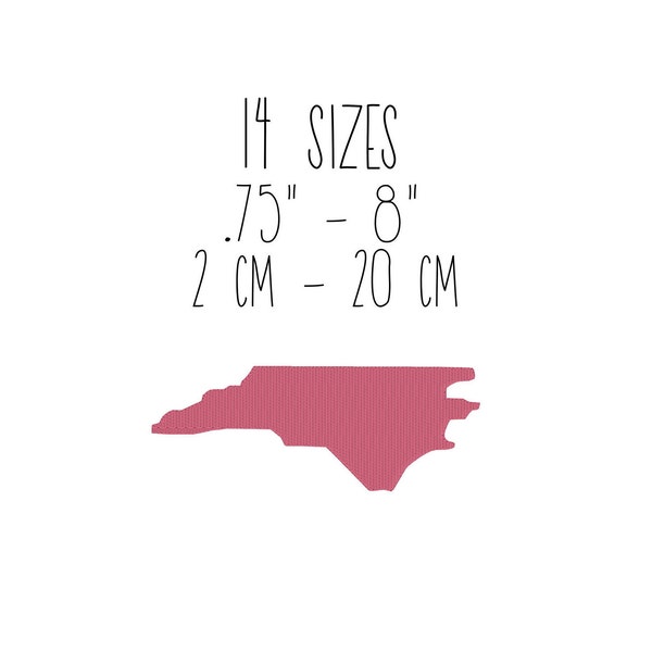 North Carolina Map - Etsy