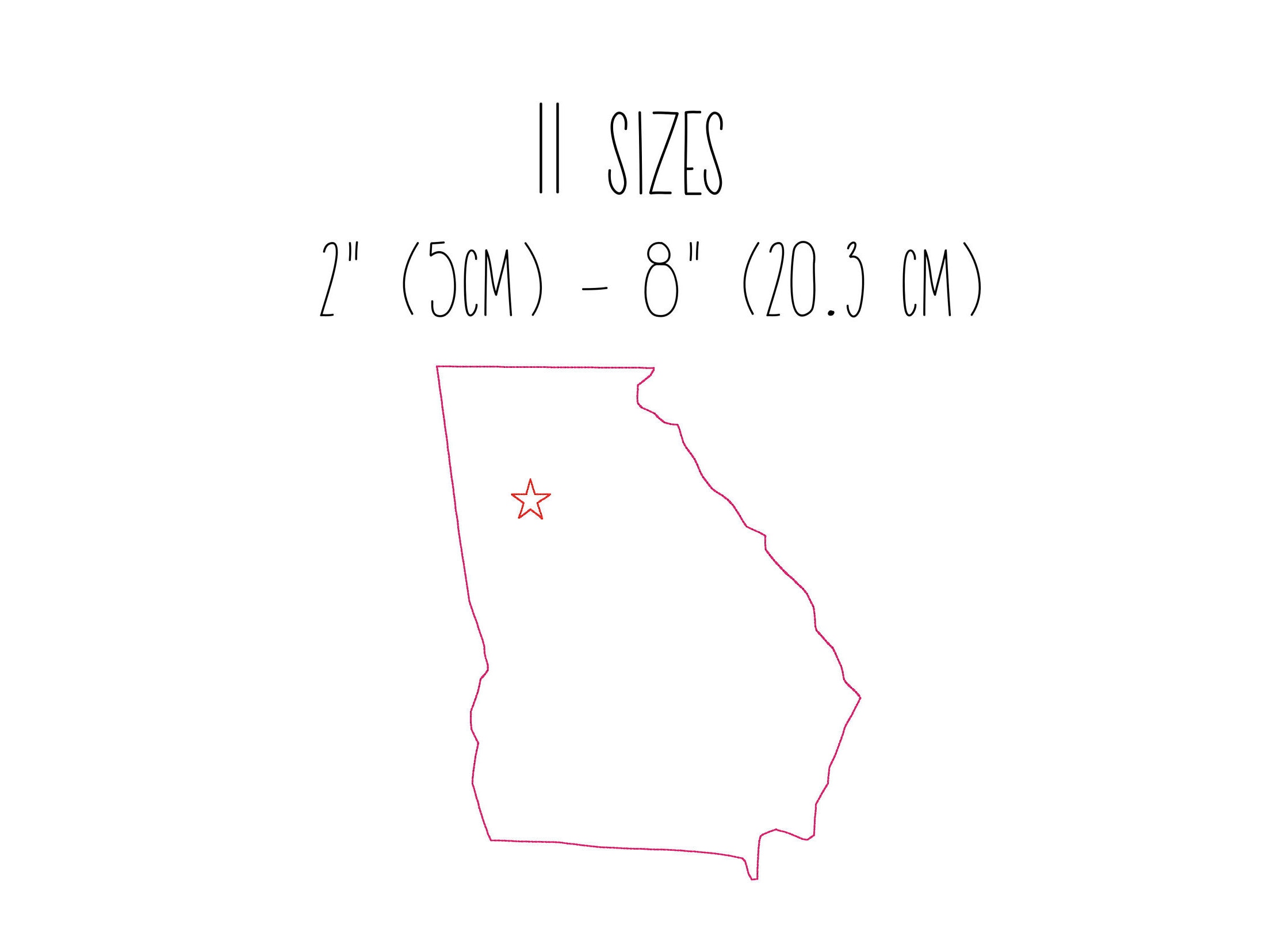 Georgia Flag Embroidery Design 4 SIZES Patterns Kits & How To etna.com.pe