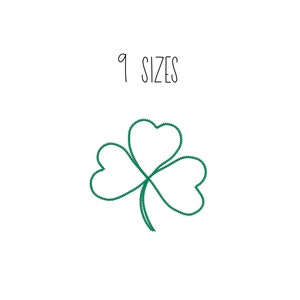 Shamrock Embroidery Design: St Patrick's Day Clover Embroidery File (9 ...