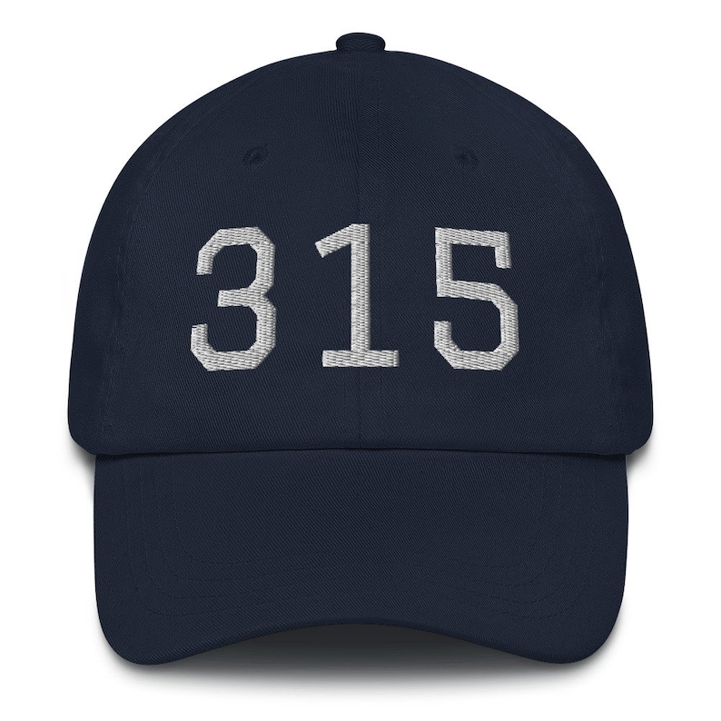 Upstate New York 315 Area Code, Embroidered Dad Hat, New York Gift, 315 ...