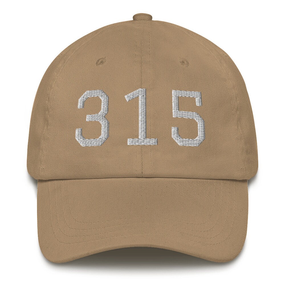 Upstate New York 315 Area Code, Embroidered Dad Hat, New York Gift, 315 ...