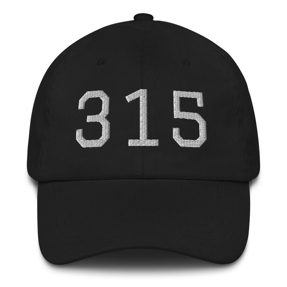 Upstate New York 315 Area Code, Embroidered Dad Hat, New York Gift, 315 ...