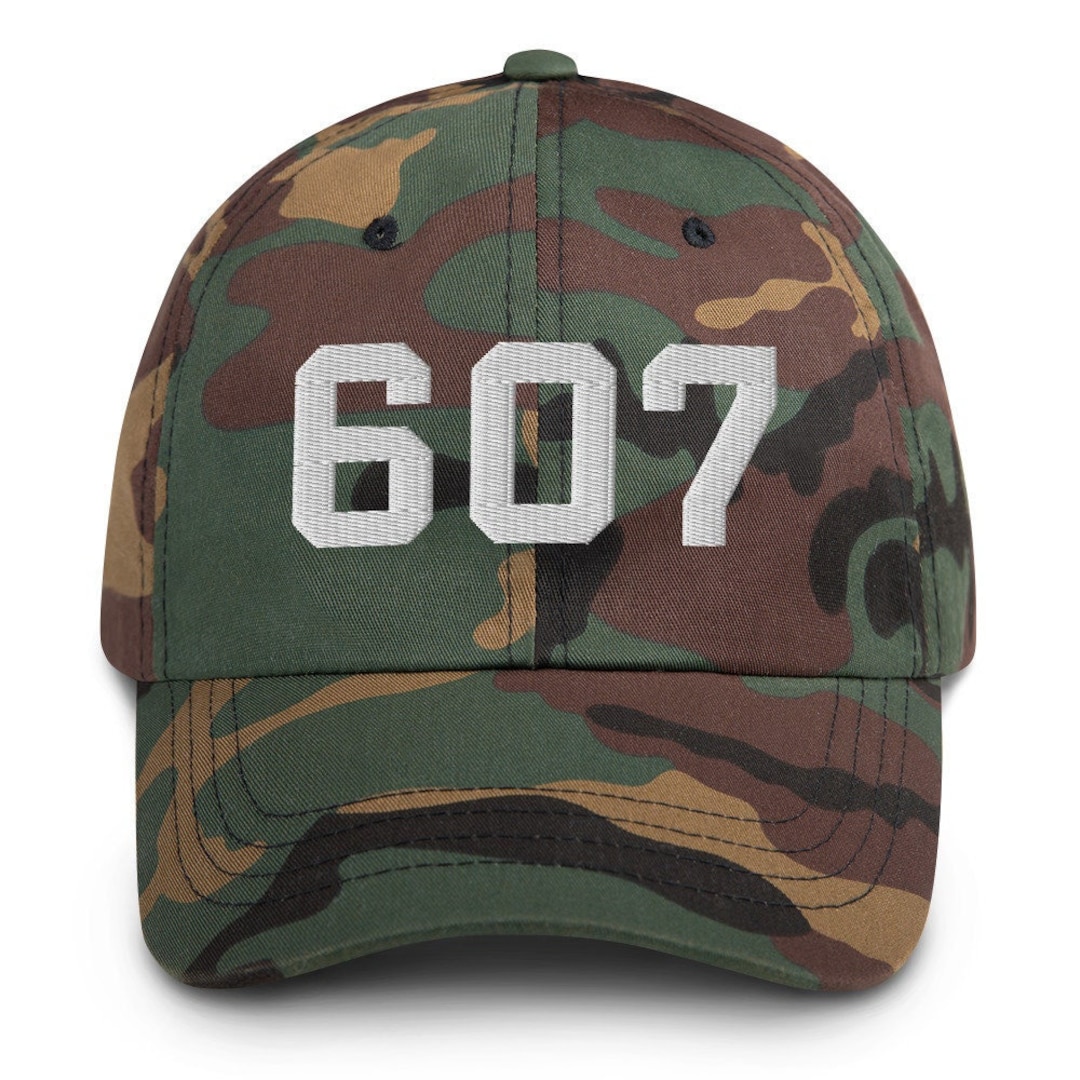 Custom Upstate New York 607 Area Code Camouflage Hat, New York Gift ...