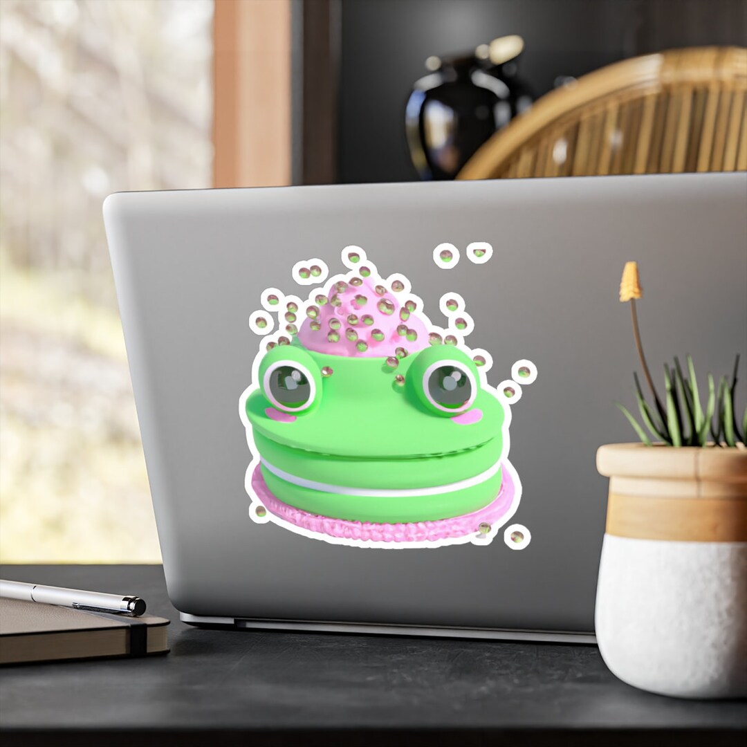 Yippee Froggy Cake Sticker - Etsy