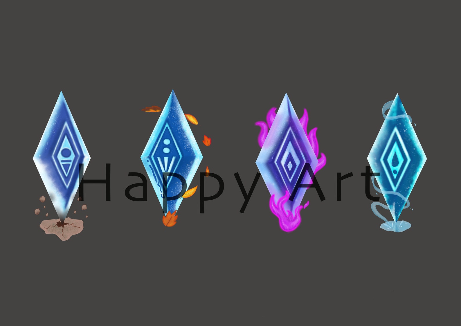 Frozen 2 Rune EPS Vector Png Image Instant Download Earth Fire Water ...