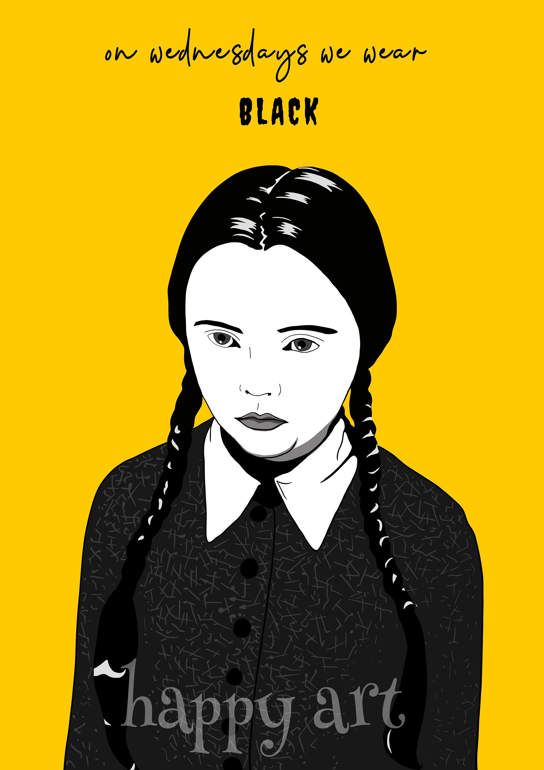 Wednesday Addams, Addams Family Poster Print, Instant Download ...