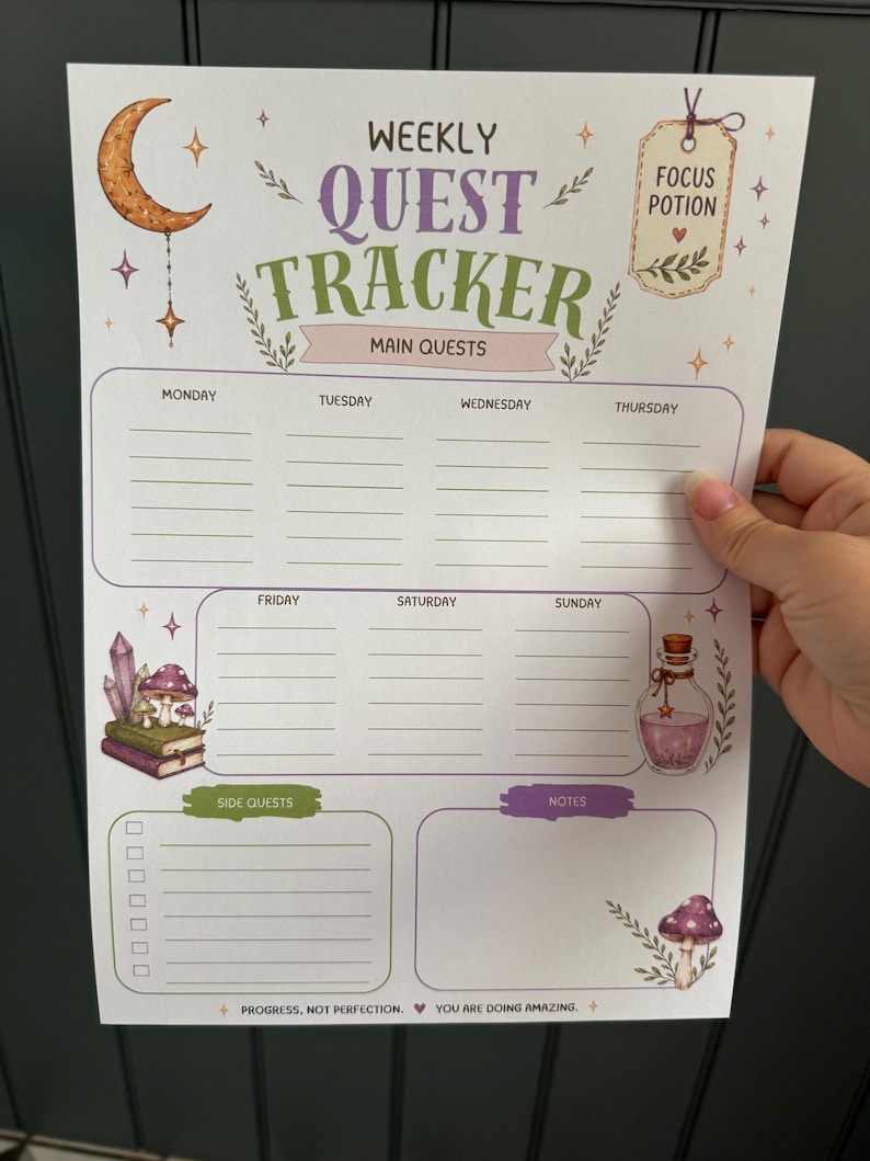 To-do List Bundle, Quest Tracker, Canva Template, Printable, Instant ...