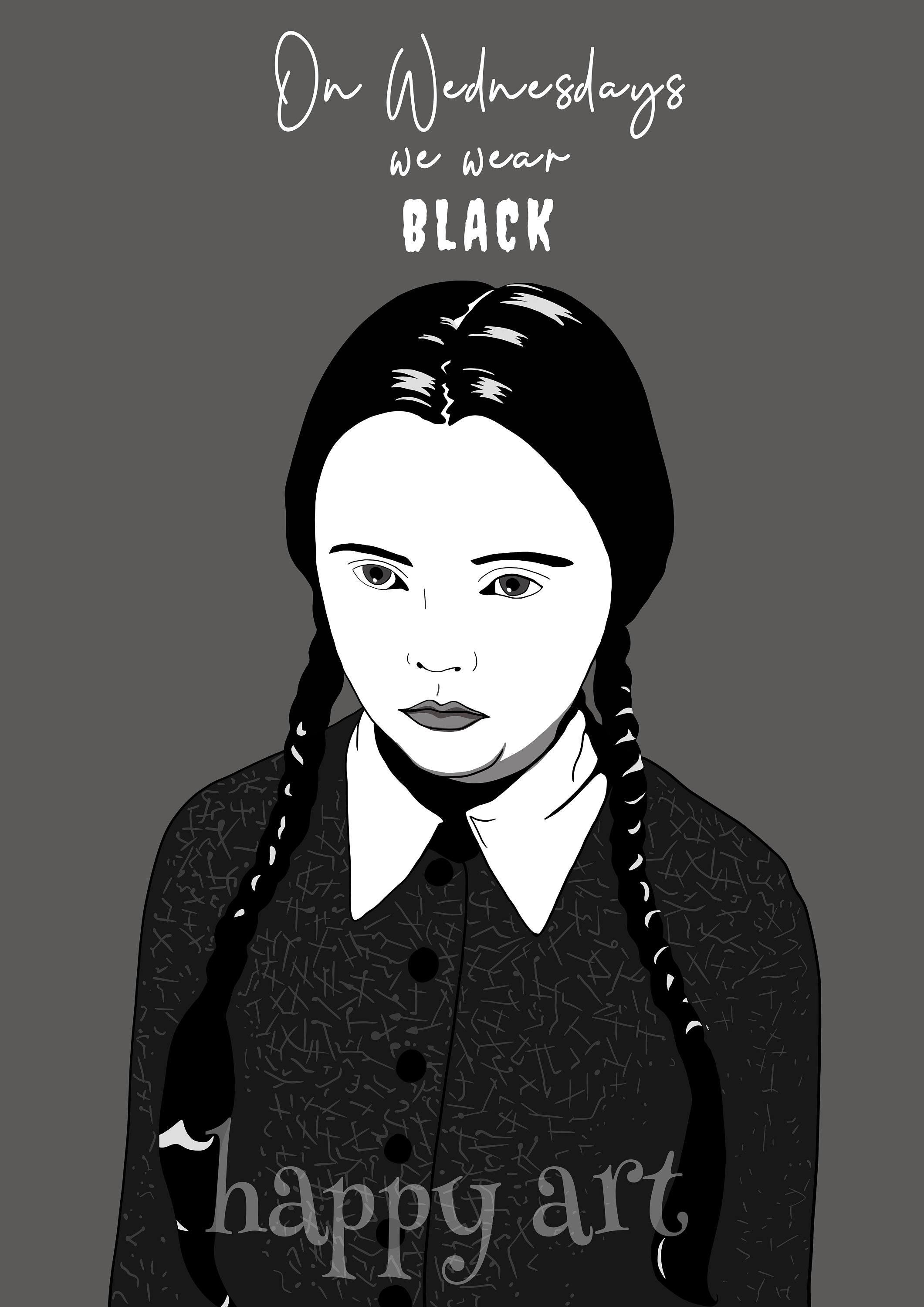 Wednesday Addams, Addams Family Poster Print, Instant Download ...