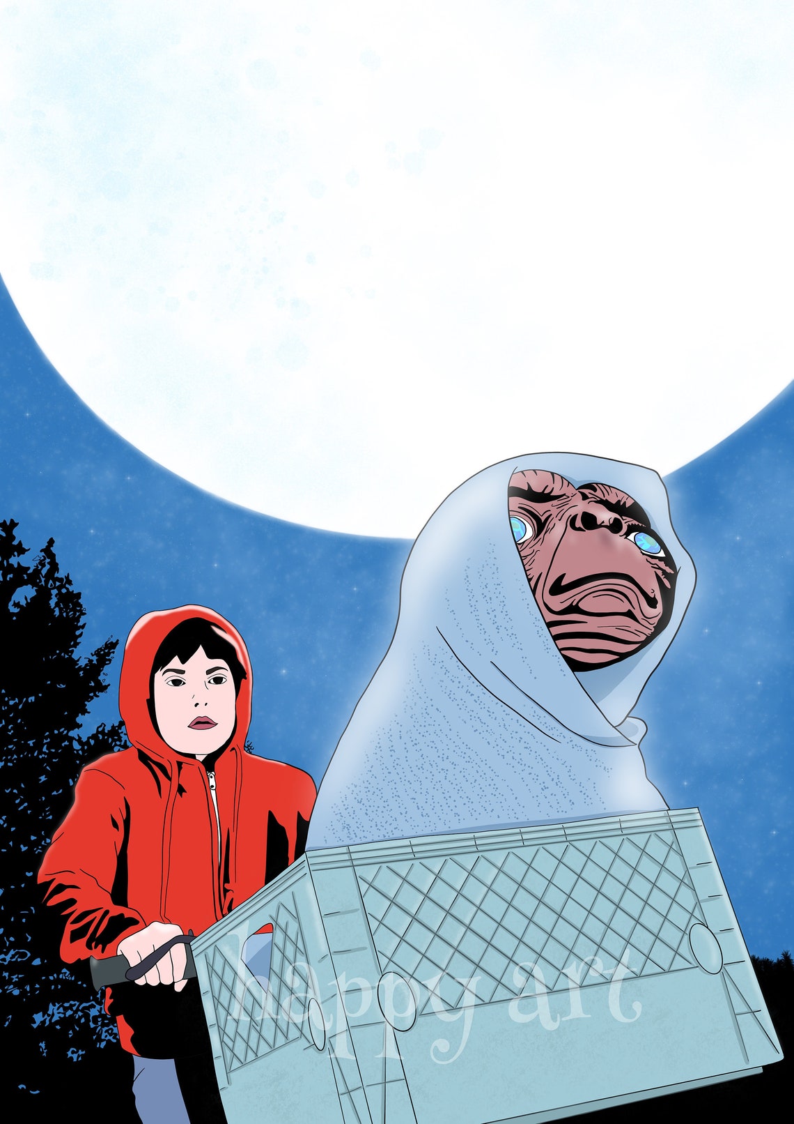 E.T. the Extra-terrestrial Poster Printable, Instant Download, Pop ...