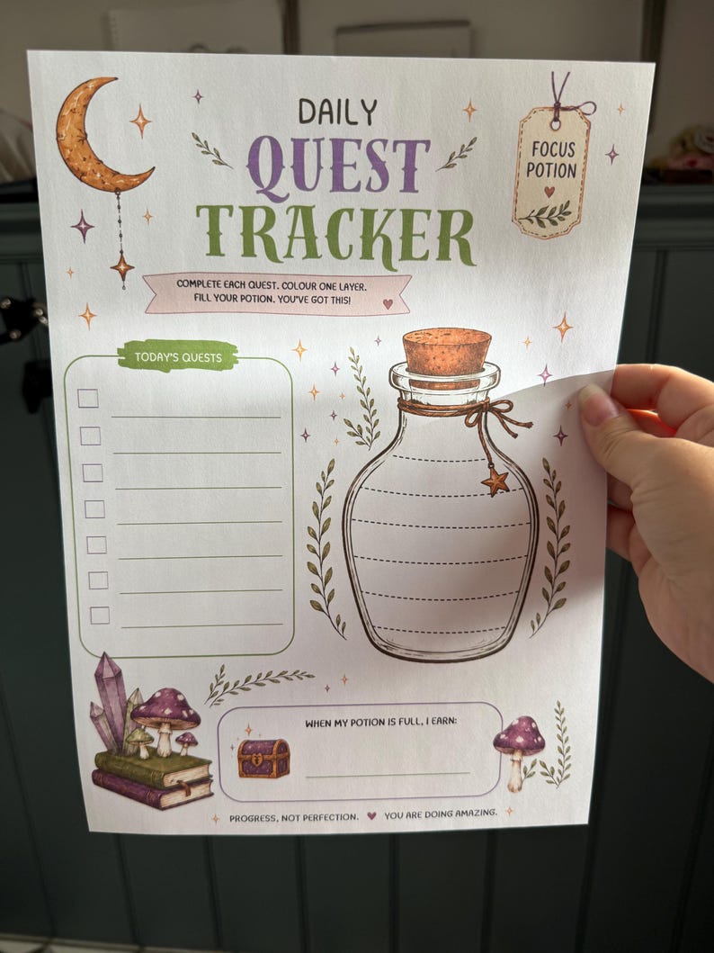 To-do List Bundle, Quest Tracker, Canva Template, Printable, Instant ...