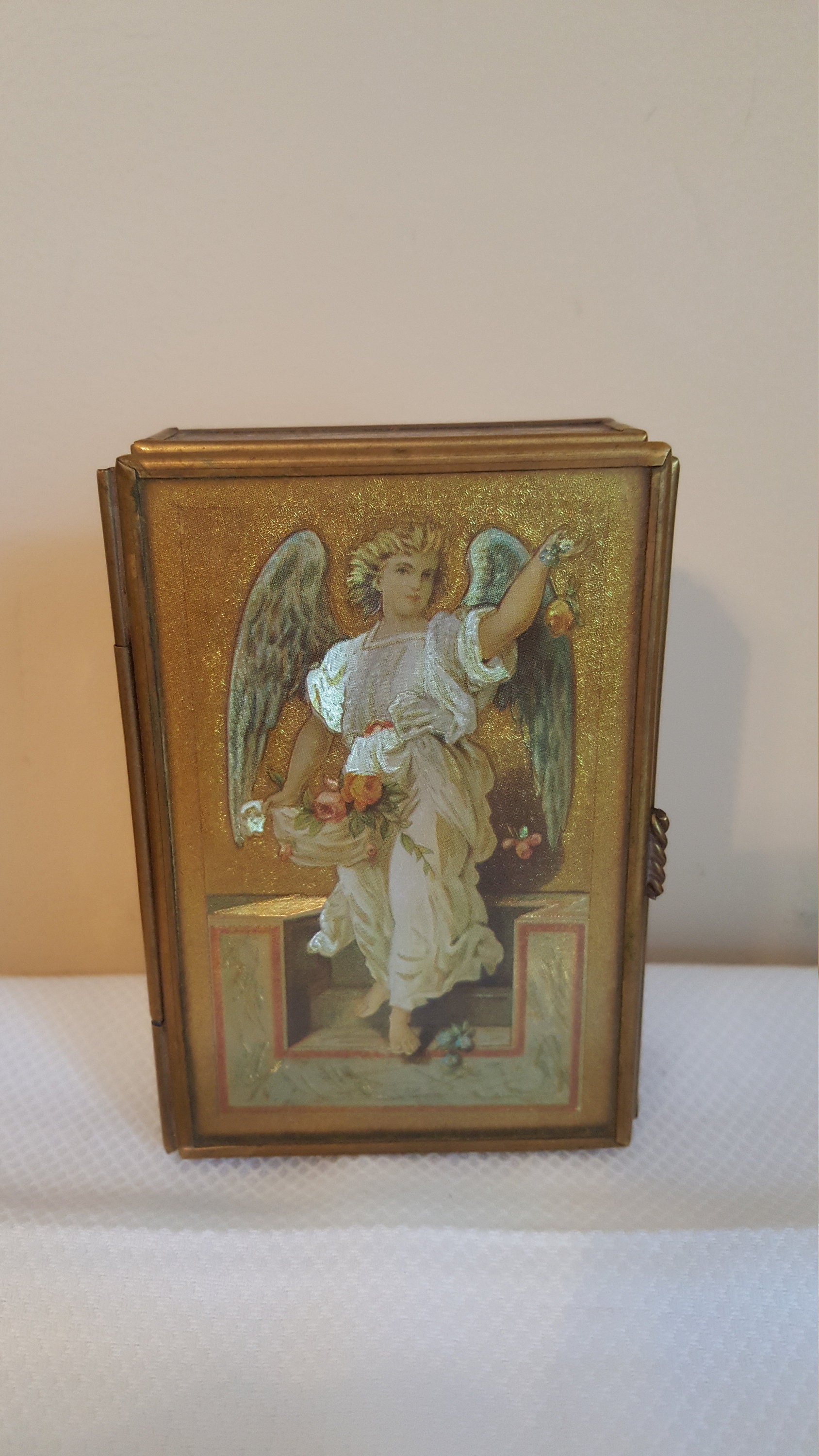 Thomas Cathey Collection 1993 Holographic Brass and Glass With Mirrored ...