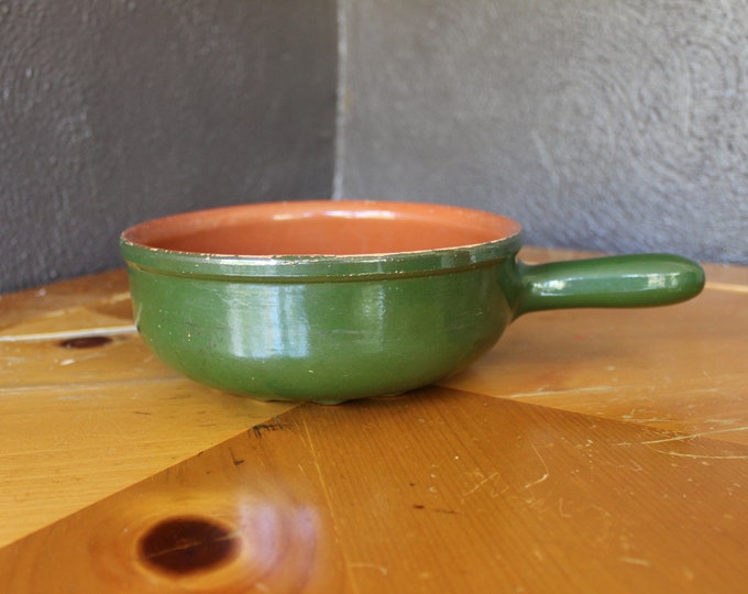 Piral Albisola Terracotta Saucier Hunter Green Italy/ Italian Cookware ...