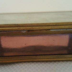 Thomas Cathey Collection 1993 Holographic Brass and Glass With Mirrored ...