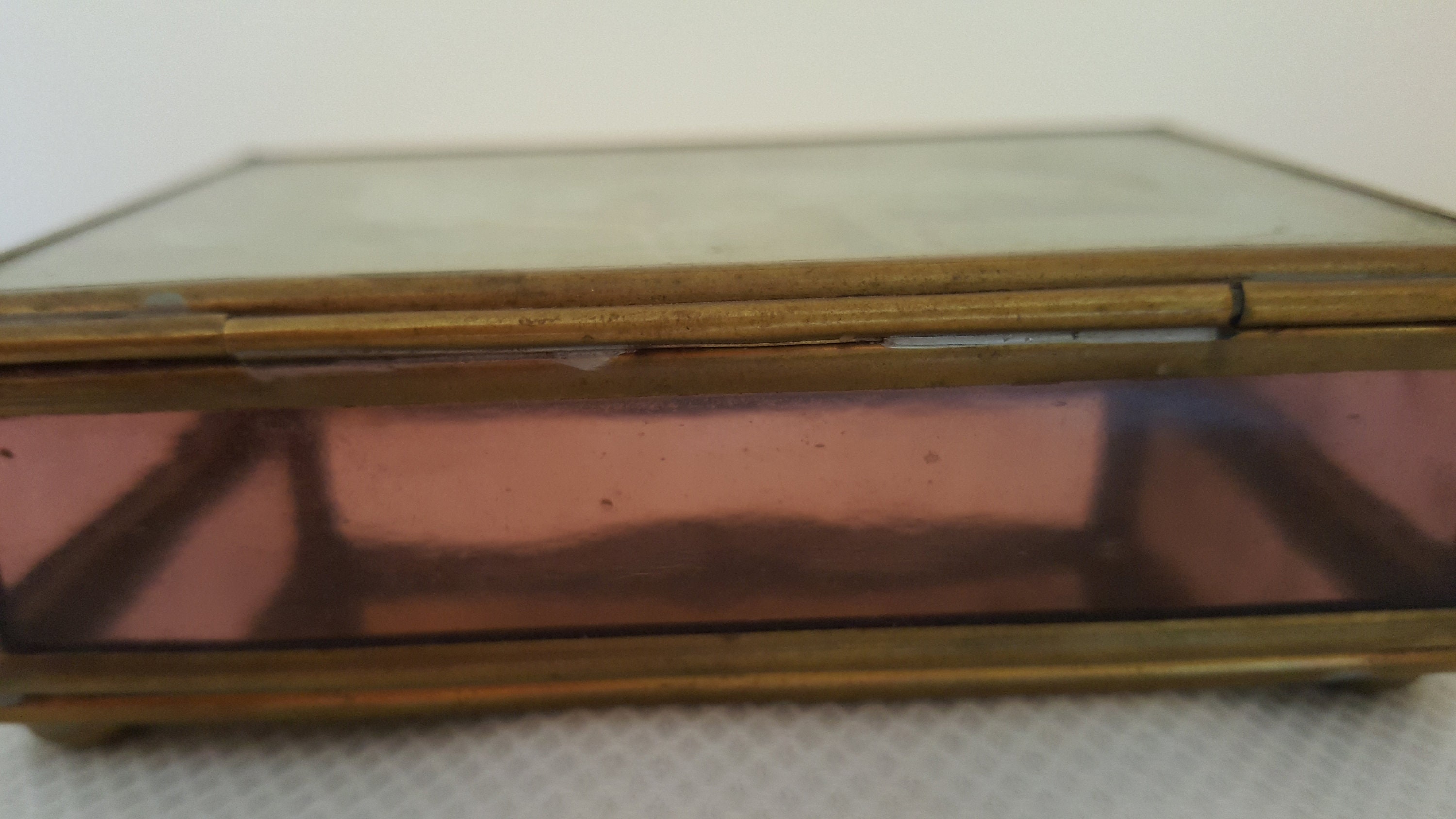 Thomas Cathey Collection 1993 Holographic Brass and Glass With - Etsy