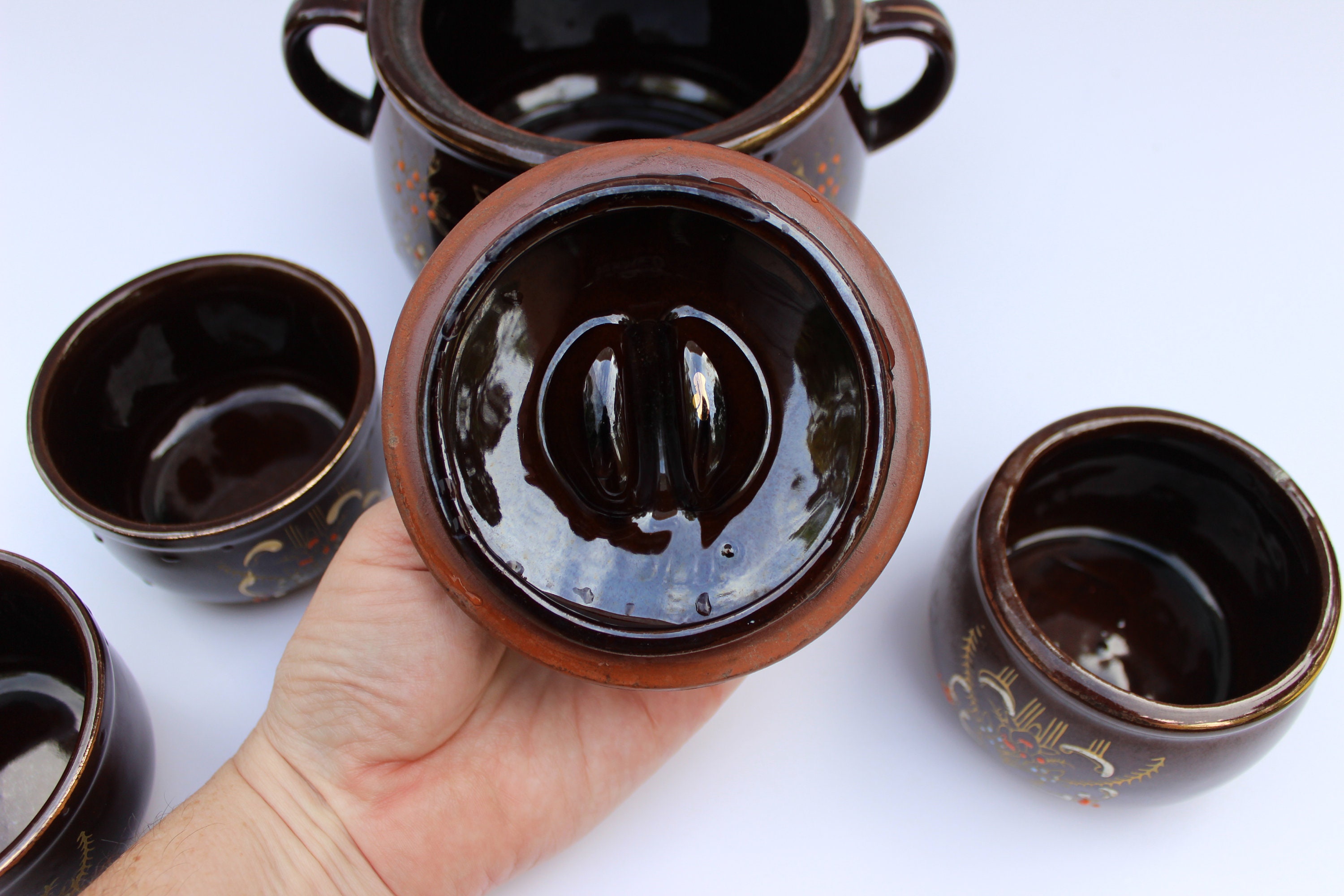 Vintage Japanese Rice Tureen With 3 Bowls/lidded Rice Crock With ...