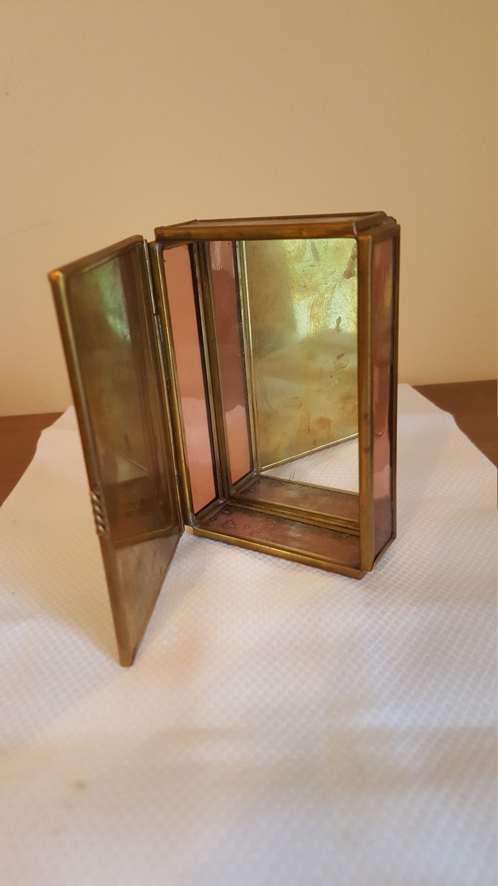 Thomas Cathey Collection 1993 Holographic Brass and Glass With - Etsy