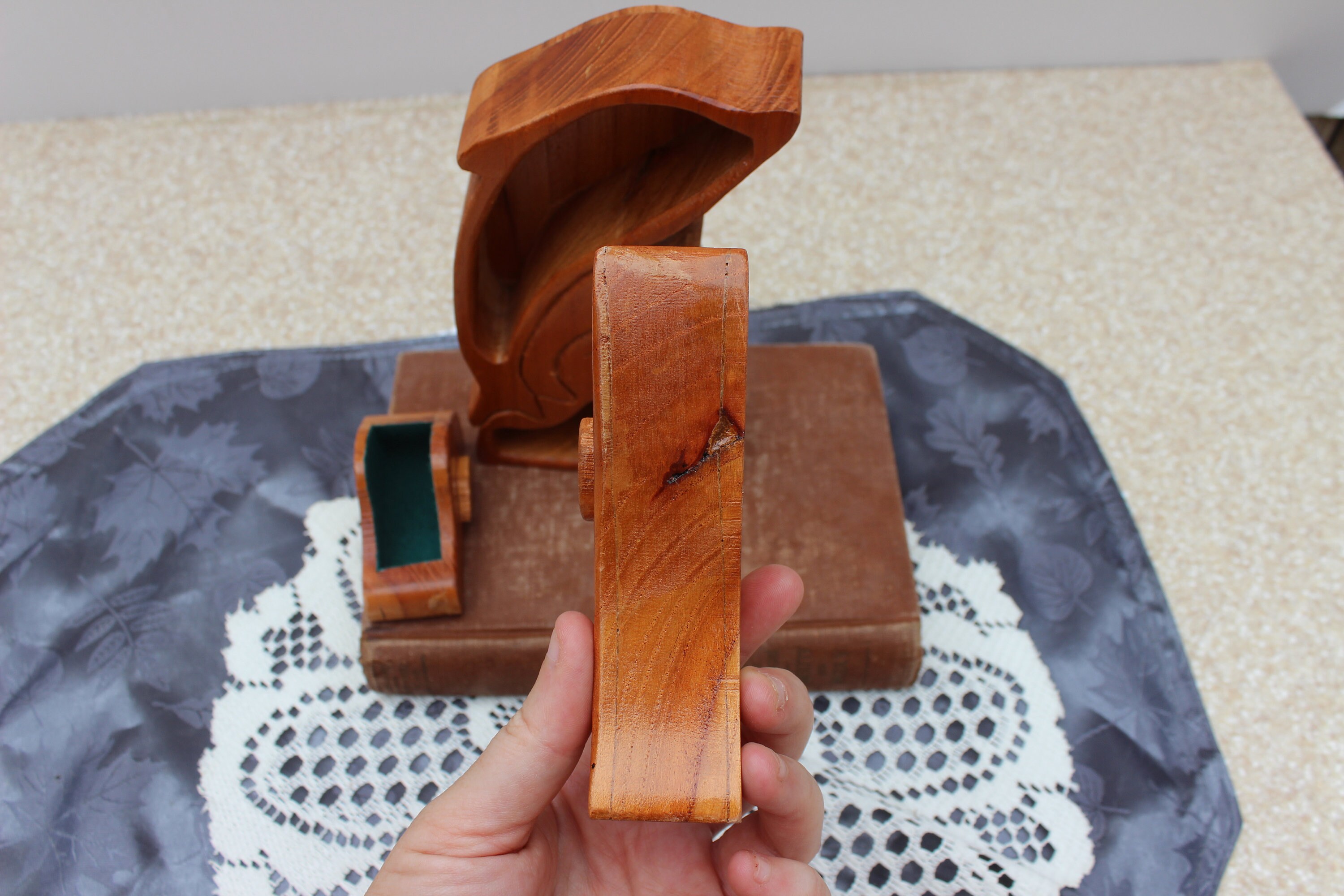 Hand Carved Dolphin Themed Jewelry Box/wooden Jewelry Box/ring - Etsy