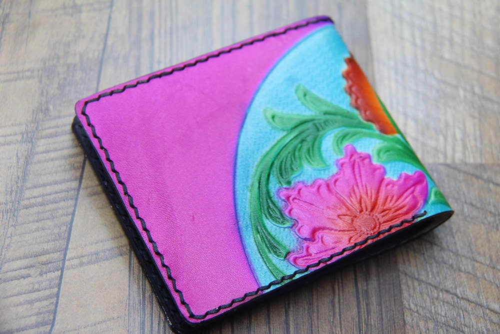 Custom Laser Engraved Genuine Leather Wallet Custom Wallet | Etsy